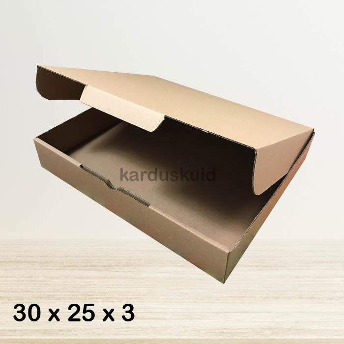 Promo Kardus 30 x 25 x 3 cm die cut box kotak karton packing - Jakarta ...