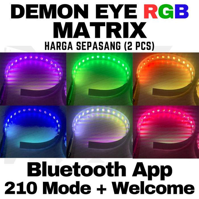 Promo Demon Eye RGB MATRIX Devil Eye RGB Welcome Light 360 - Kota ...