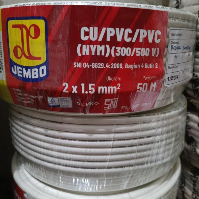 Jual Kabel NYM 2x1,5 2x1,5 mm Jembo Roll 50 Meter Tunggal - Jakarta ...