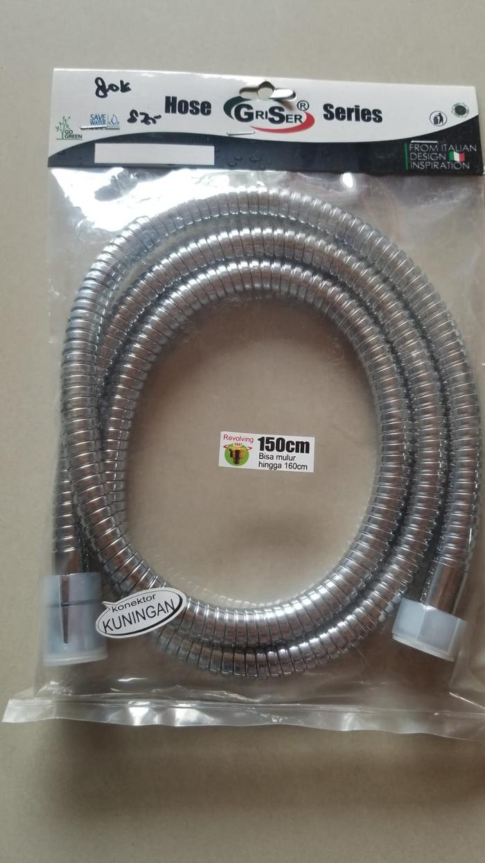 Jual SELANG FLEKSIBEL JET SHOWER MANDI DAN TOILET (1,2 DAN 1,5 METER ...