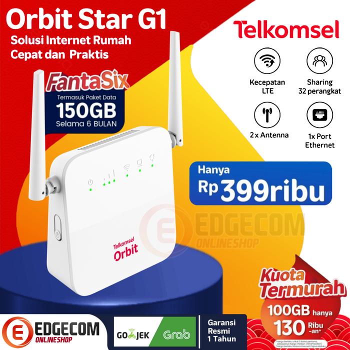 Promo Telkomsel Orbit Star G1 Modem WiFi 4G LTE High Speed Bonus Data ...
