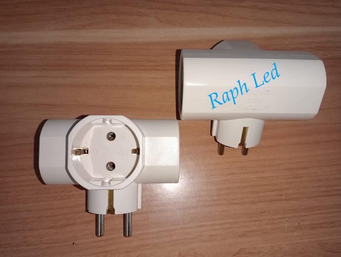 Jual Uticon Steker T Arde SC-38 / Stop Kontak Arde T 3 Lubang dengan ...