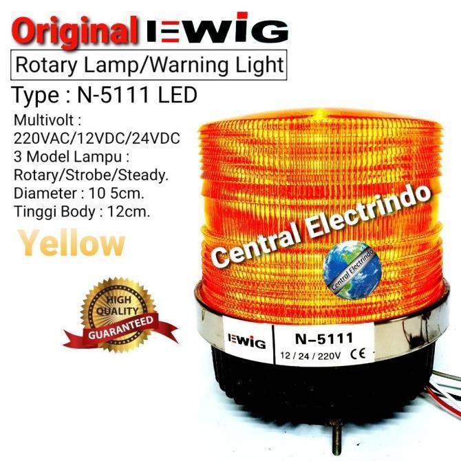 Jual ROTARY LAMP LED KUNING 5" MULTIVOLT-3 TYPE - Jakarta Selatan ...