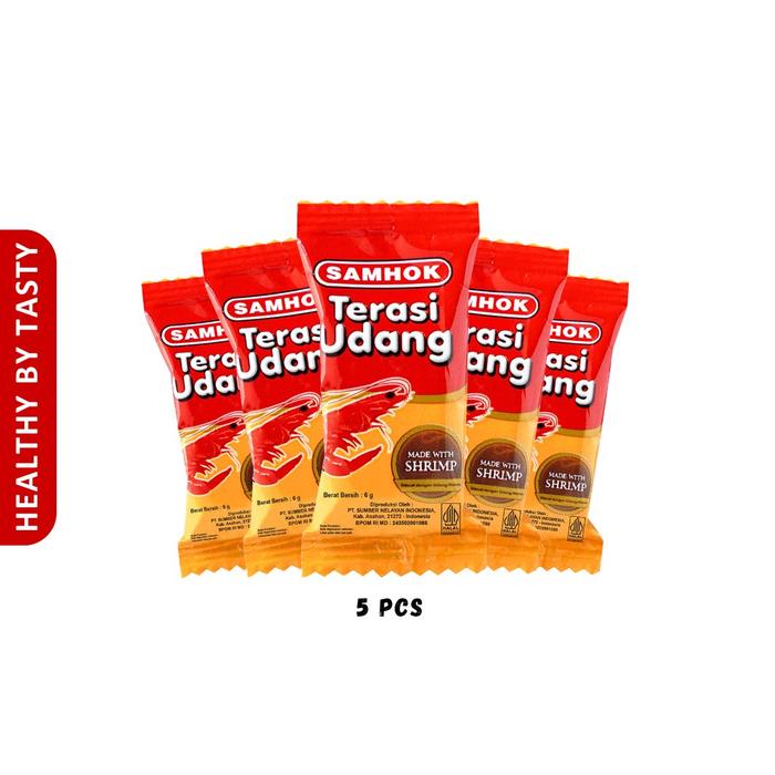 Jual Terasi Udang Samhok 1 Pack isi 20 x 6 gr Terasi Samhok Sachetan ...