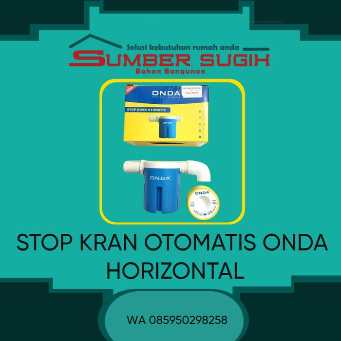 Jual STOP KRAN OTOMATIS HORIZONTAL 1/2 ONDA // PELAMPUNG OTOMATIS 1/2 ...