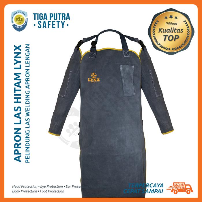 Jual Apron Las Lengan Badan Kulit Set Welding Pelindung Lynx Safety ...