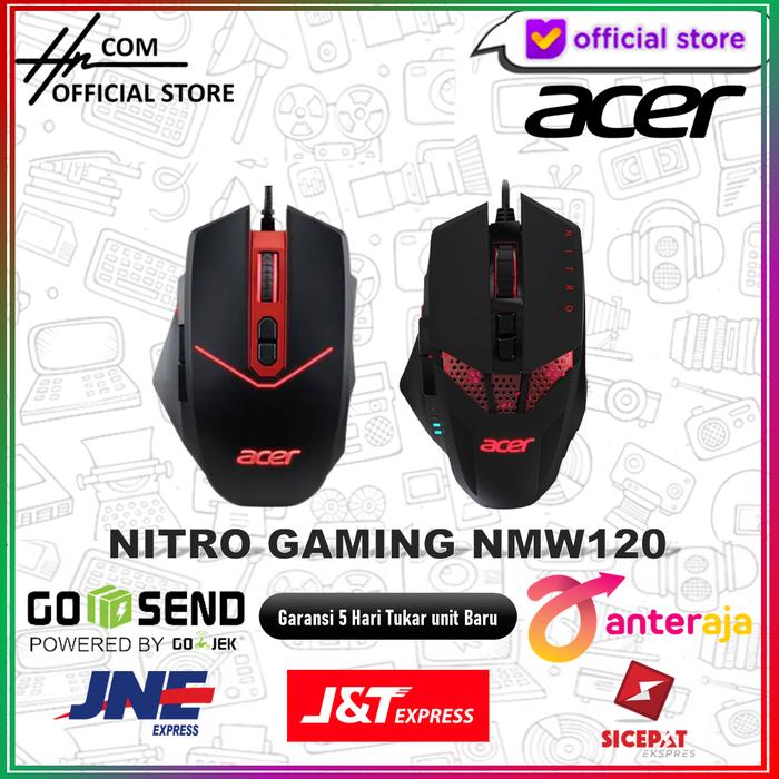 Jual Acer Nitro Gaming Mouse NMW120 4200DPI Red Black - Jakarta Pusat ...