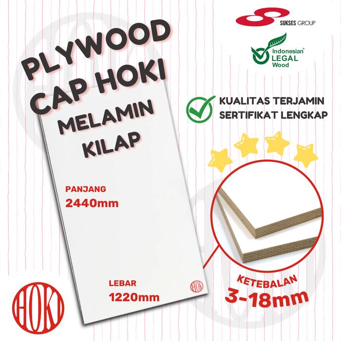 Jual TRIPLEX MELAMIN KILAP 3 MM 122 CM X 244 CM CAP HOKI - Kab ...