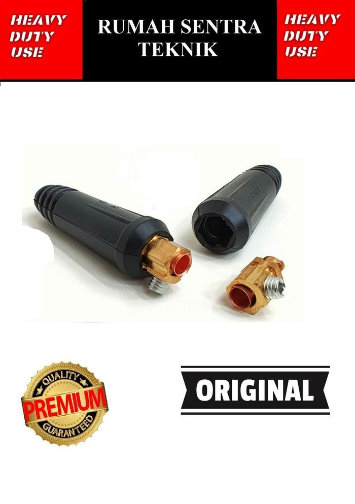 Jual connector las 10 25 male konektor kabel las 10 25 welding cable ...