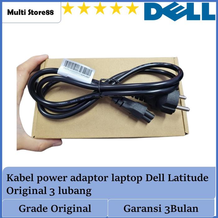 Promo Kabel power adaptor laptop Dell Latitude Original 3 lubang ...