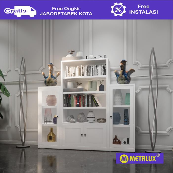 Promo METALUX MITO - Lemari Pajangan Besi Set | Steel Rack Display Set ...