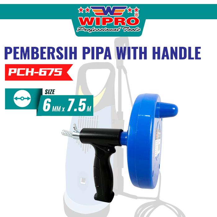 Jual Pembersih Saluran Pipa / Drain Cleaner Manual WIPRO PCH-675 6mm X ...