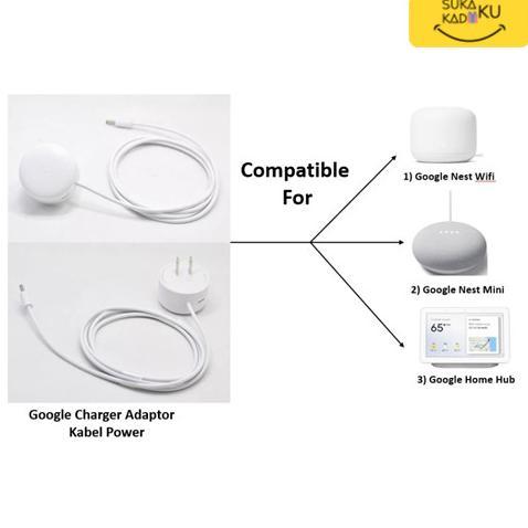 Jual Google Nest WiFi Charger Adaptor Kabel Power– ORI Google Logo ...