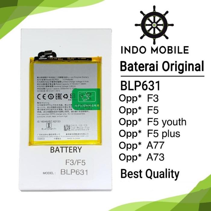 Jual BATTERY BLP631 BLP 631 OPPO F3 F5 F5 YOUTH F5 PLUS A77 A73 ...