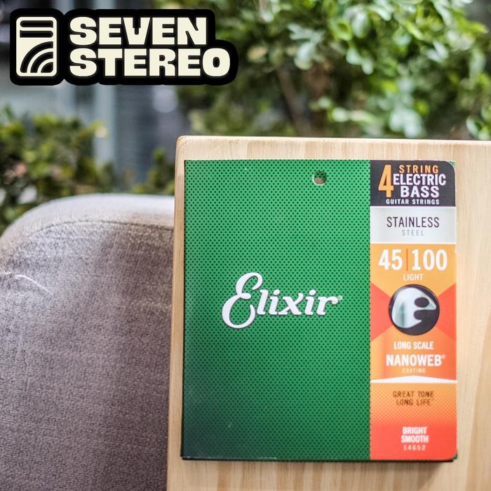 Jual Elixir 14652 Nanoweb Stainless Steel Electric Bass Strings 45-100 ...
