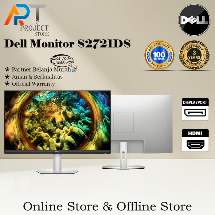 Jual Monitor Dell LED 27" inch Monitor S2721DS 3 Year - Jakarta Pusat ...