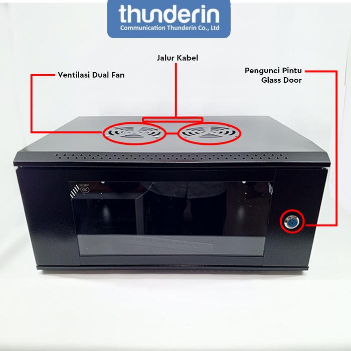 Jual Wallmount Rack Server 4u. Rack Server Ukuran 4u - 53x40x24 2fan Di ...