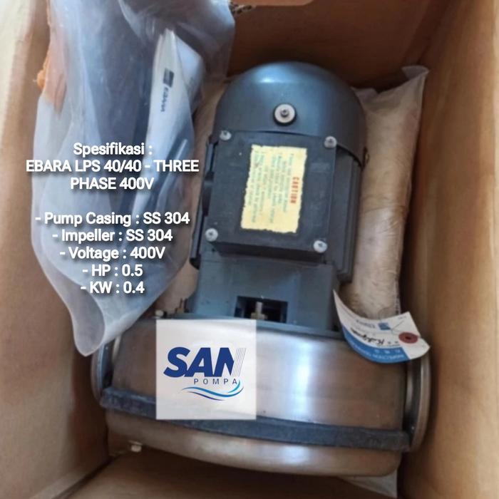 Jual Pompa Ebara LPS 40/40 - 0.5Hp 0.4 kw IN LINE Centrifugal Pump ...