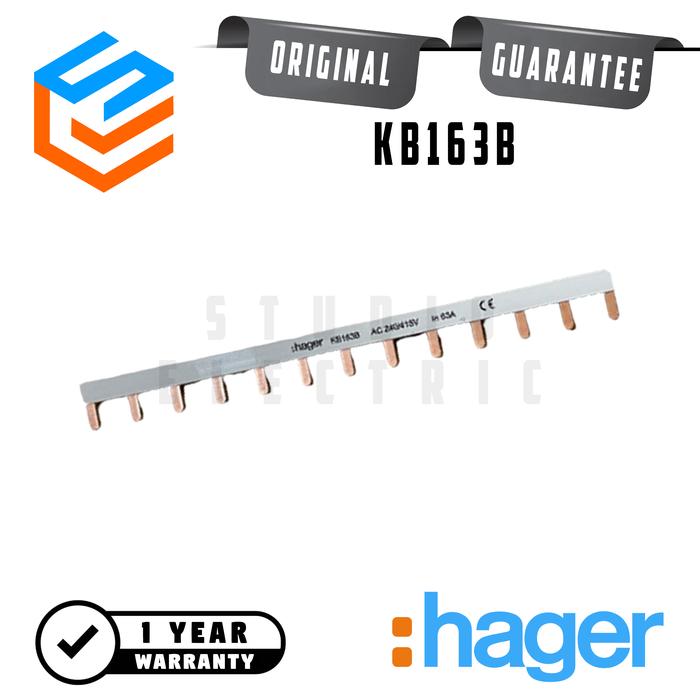 Jual Hager KB163B Busbar Rel Sisir MCB 1 Phase 56 Mata Insulated ...
