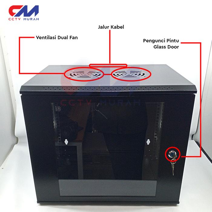 Jual Wallmount Rack Server 9u, Rak Server Single Door 9u Di Seller ...