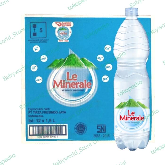 Jual Le Minerale air mineral botol besar 1500ml ( 1 dus isi 12 ) - Kota ...