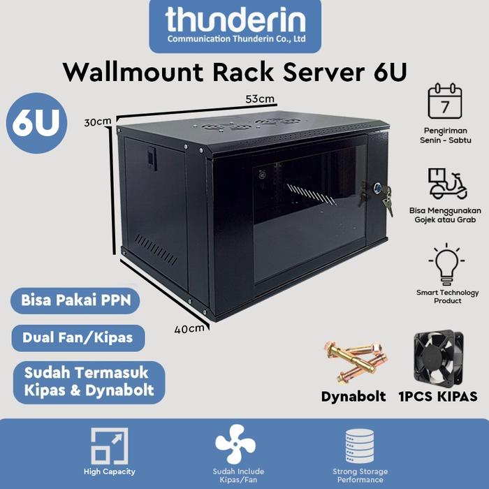 Jual Wallmount Rack Server 6u. Rack Server Ukuran 6u - 2 Fan Di Seller ...