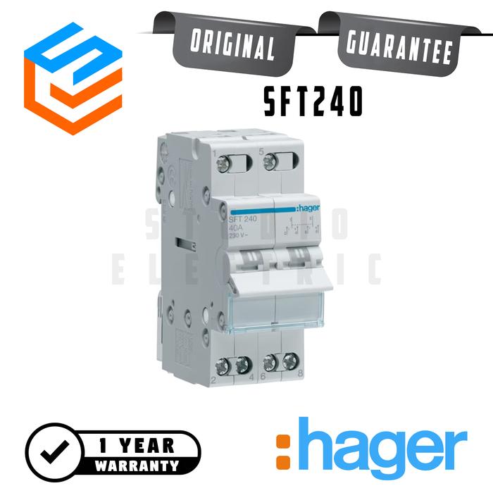Jual Hager Changeover Switches COS SFT240 2P 40A - Change Over Genset ...