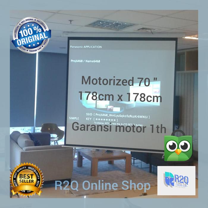 Jual Screen Protector Motorized 70inch / Layar Proyektor motor ...