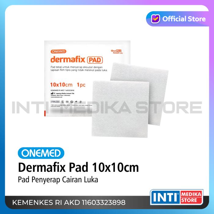 Promo ONEMED - DERMAFIX PAD 10x10 cm Sterile ECER | Penyerap Cairan ...