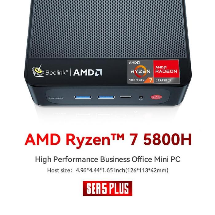 Jual Mini Pc Beelink SER5 Pro 5800H AMD Ryzen7 32/500GB SSD NVMe ...