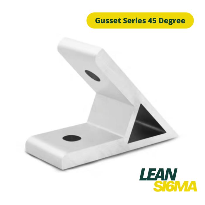 Jual Alumunium Bracket Corner 45 degree 3030 / Gusset Angle profile 30 ...