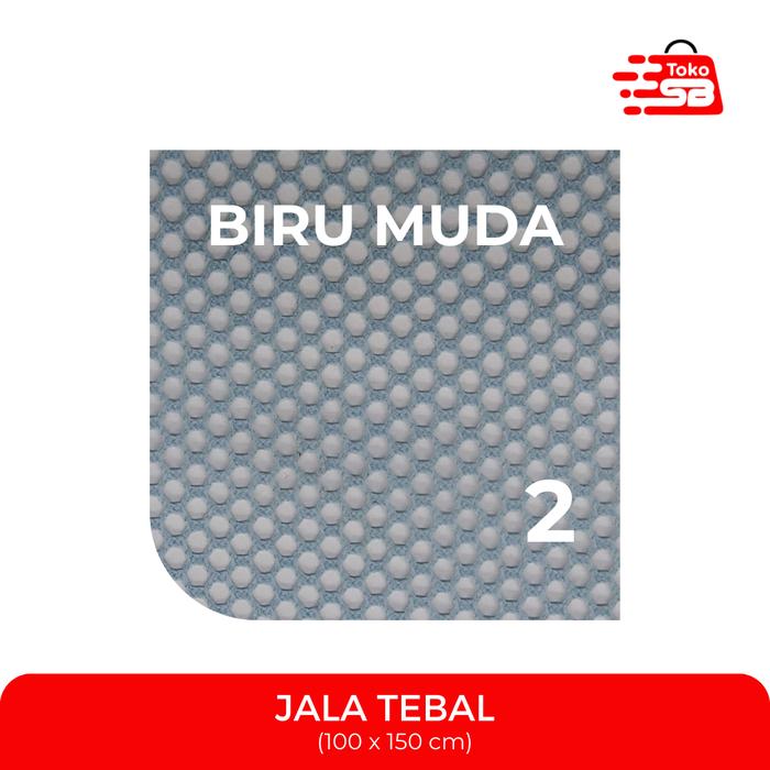 Jual Kain Jala Tebal Mesh (Meteran) - Biru Muda - Jakarta Pusat ...