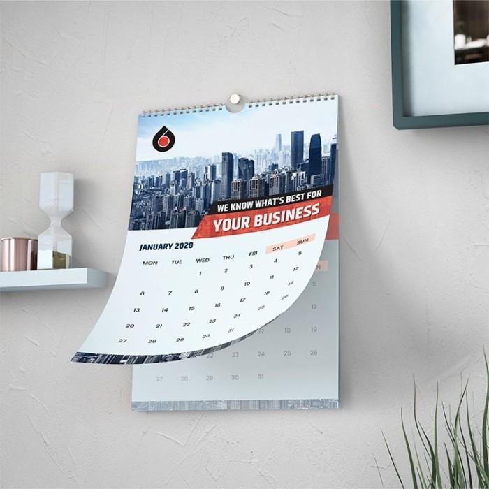 Jual Cetak Kalender Dinding Art Paper Custom 2024 Klem Seng - 6 lembar ...