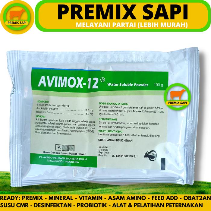 Jual AVIMOX 12 100 GRAM - Obat Pencernaan untuk Unggas - Kota Surabaya ...