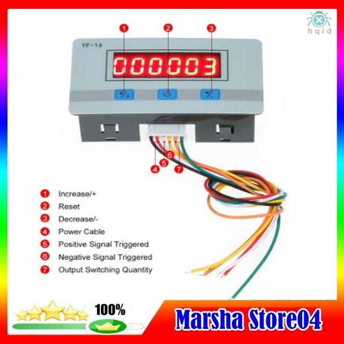 Jual Counter Digital Display Counter Produksi 6 Digit 7segment - YF-16 - Jakarta Barat - Marsha ...