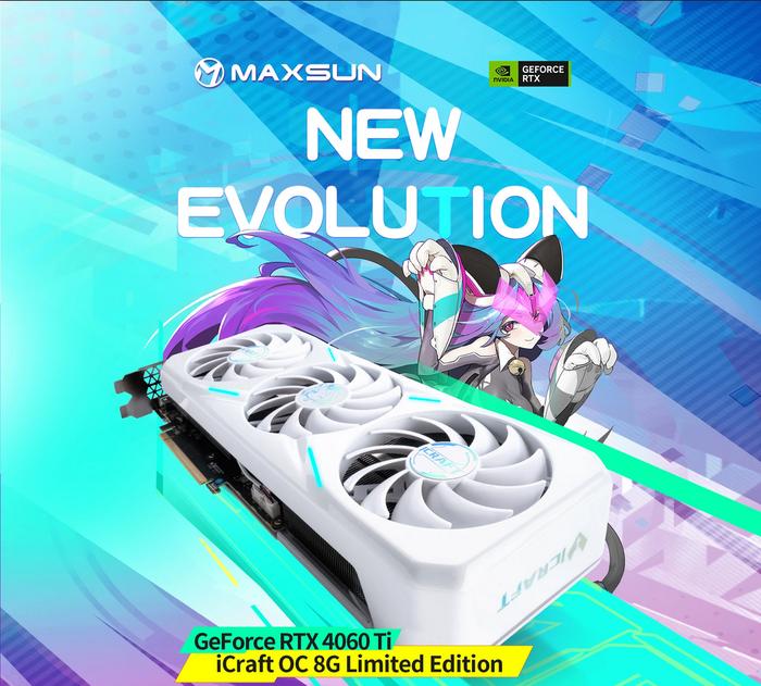 Jual MAXSUN GEFORCE RTX 4060 Ti ICRAFT OC WHITE 8GB DDR6 128BIT NVIDIA ...