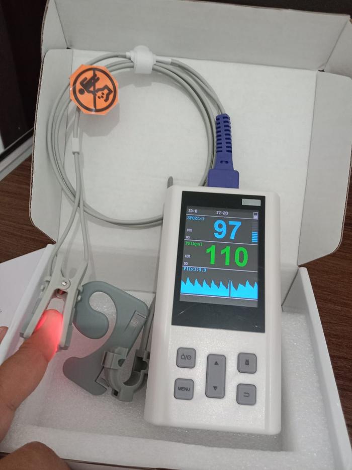 Promo pulse oxymeter oximeter handheld SpO2 portable saturasi oksigen ...