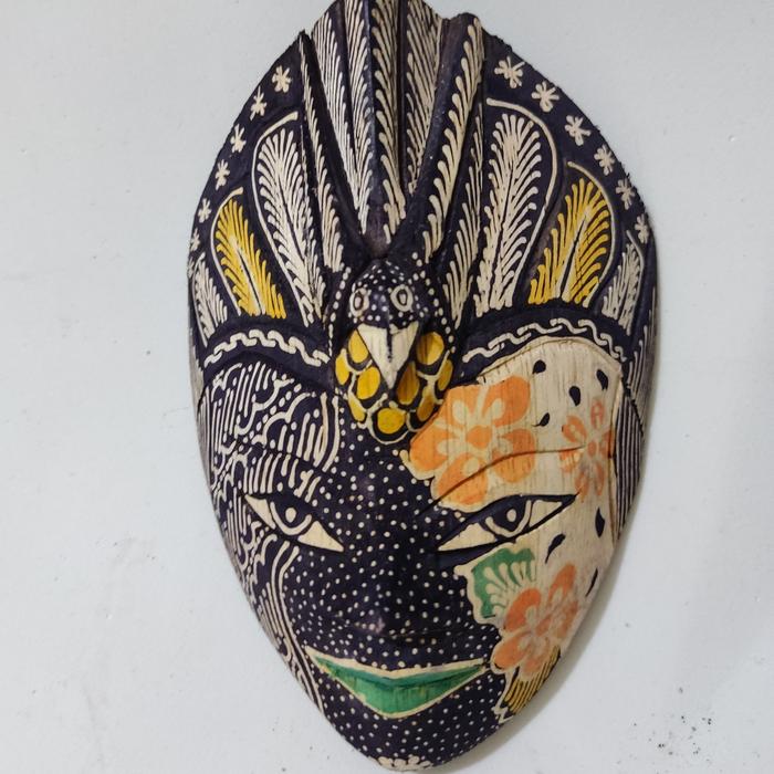 Jual topeng batik kayu merak kecil hiasan rumah - Kota Bogor - bogor ...