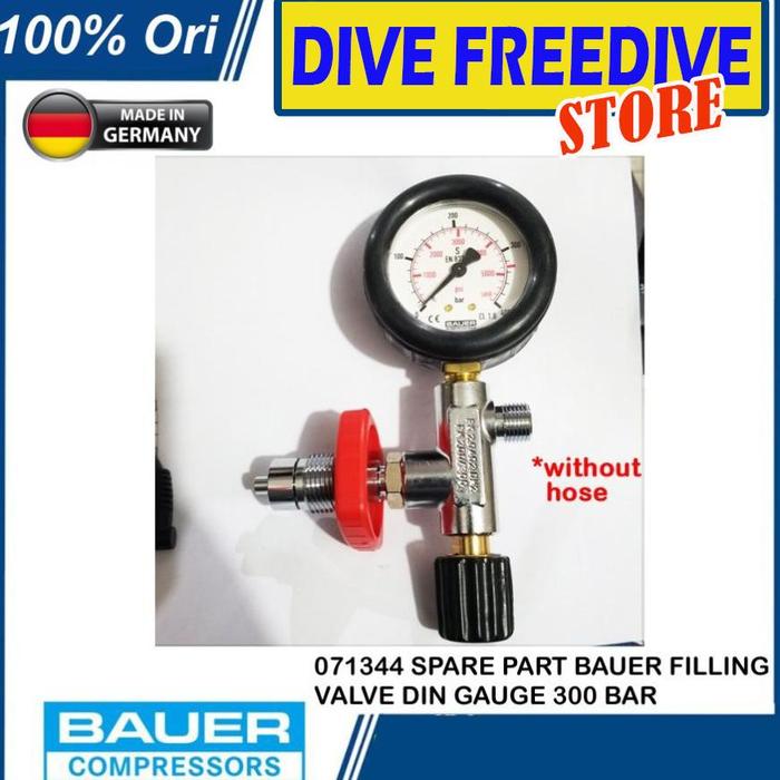 Jual 071344 Spare Part Compressor Bauer Tank Filling Valve Din 300 Bar - Jakarta Barat ...