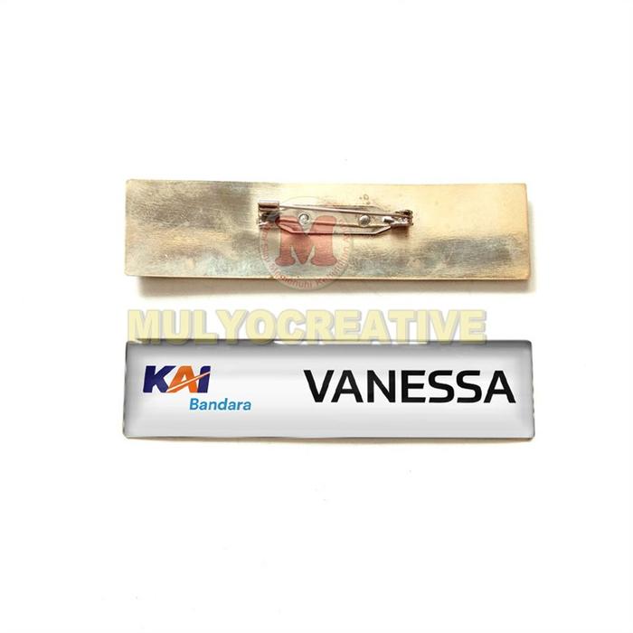 Jual PAPAN NAMA DADA KAI NAMETAG - NAME TAG KAI KERETA API - Tipe 2 ...