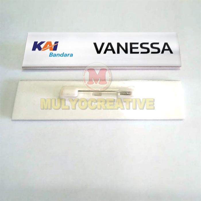 Jual PAPAN NAMA DADA KAI NAMETAG - NAME TAG KAI KERETA API - Tipe 1 ...