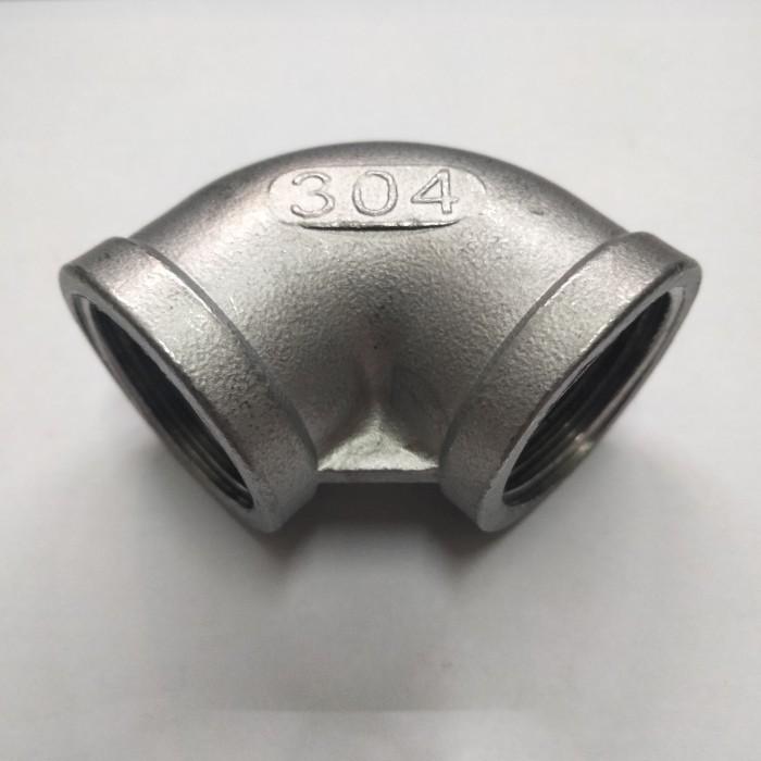 Jual Elbow stainless drat dalam 3" / elbow drat dalam ss304 3 inch ...