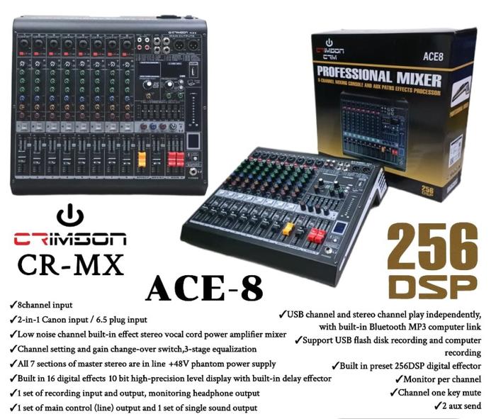 Jual Mixer Crimson CRMX ACE 8 / CR MX ACE-8 / CR MXACE8 ORIGINAL - Jakarta Barat - First Audio ...