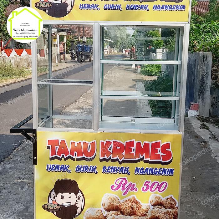 Jual Gerobak tahu kress / molen mini - Kab. Kediri - Wawalumunium ...