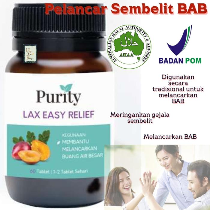 Jual purity lax easy relief 60 tablets BPOM - Kota Tangerang - Health ...