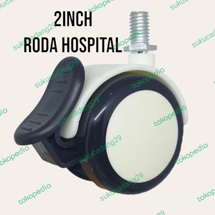 Jual Roda Meja Rumah Sakit 2inch Roda Hospital Double Wheel Rem ...