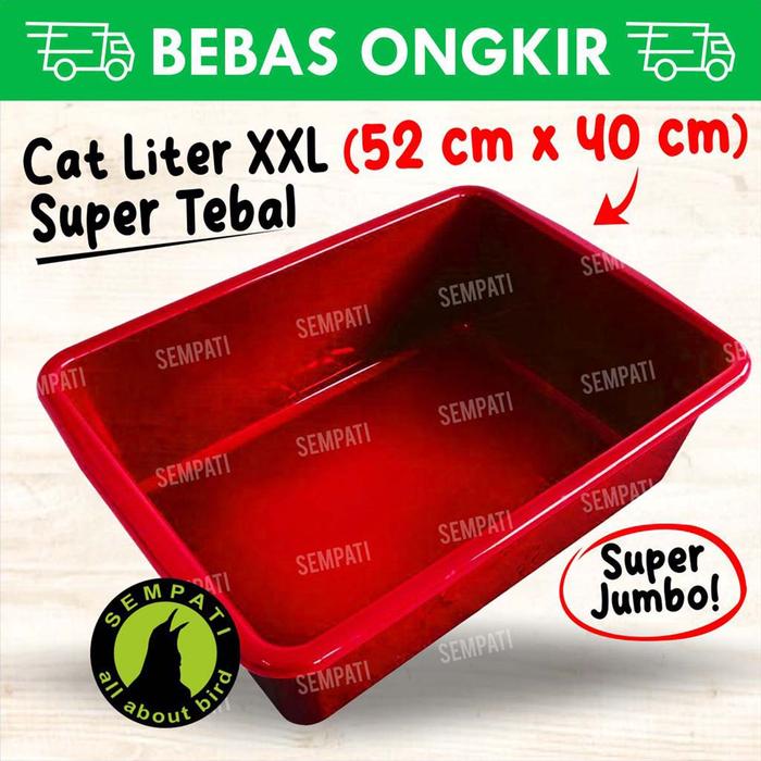 Jual Bak pasir kucing size jumbo xl cat litter box wadah tempat pup ...
