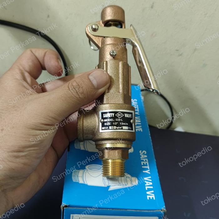 Jual Safety Valve Kuningan With Lever Drat 1/2" inch ( 10kg / 10 bar) - Jakarta Barat - Sumber ...