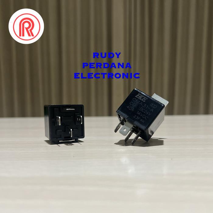Jual RELAY MOBIL LAMPU KLAKSON 4 PIN KAKI 24V 24 VOLT 40A 40 AMPERE ...