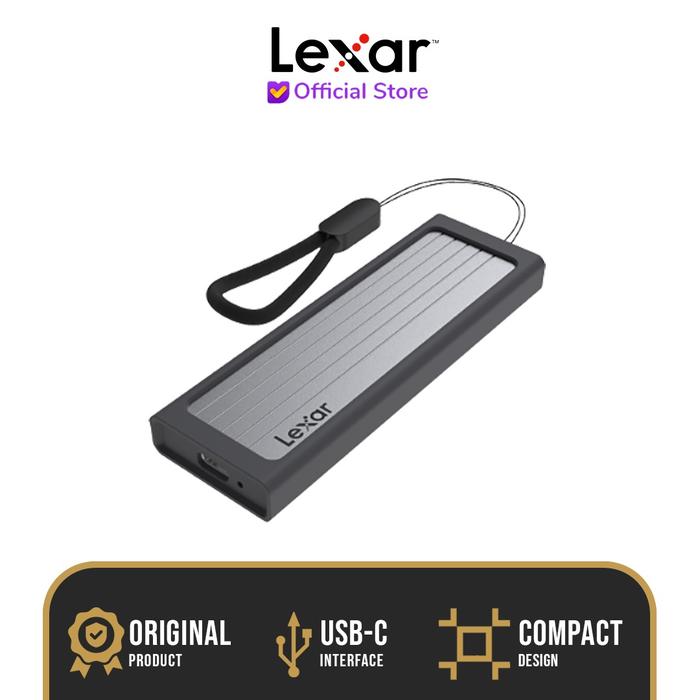 Promo Lexar SSD Enclosure E6 M.2 NVMe External Case USB 3.2 Type-C ...